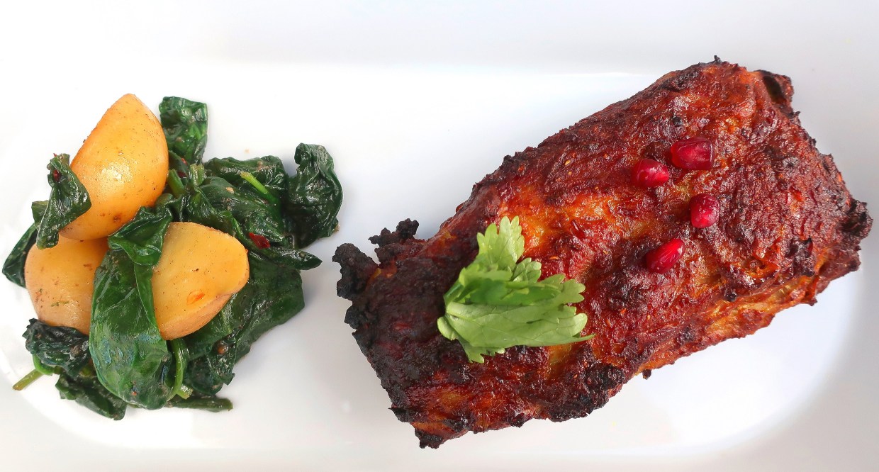 Goan Tandoori Pork Ribs With Aloo Palak | ChefsOpinion